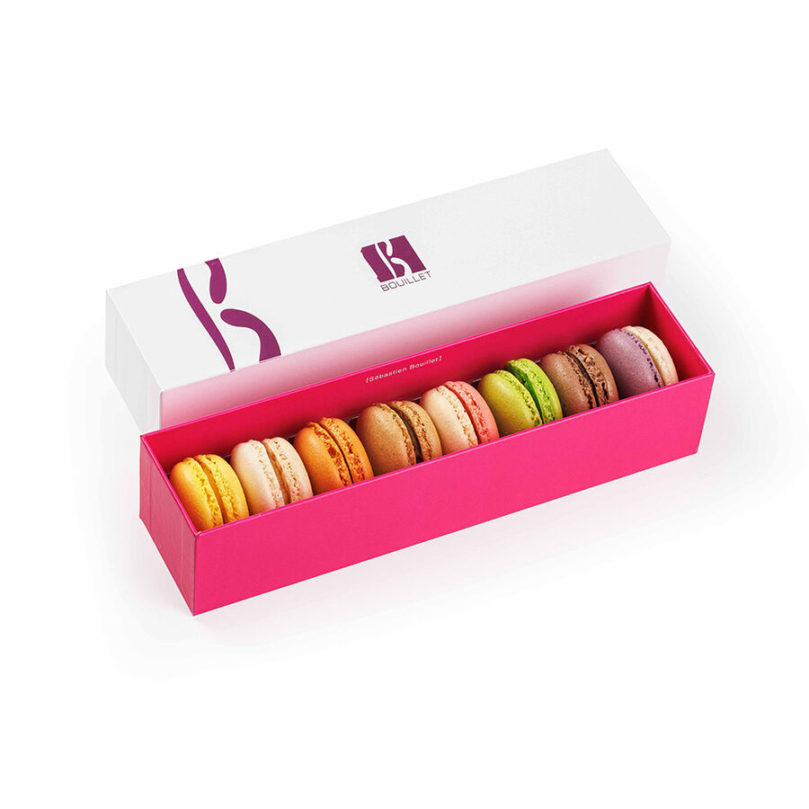 Pâtissier chocolatier Bouillet - réglette de 8 macarons